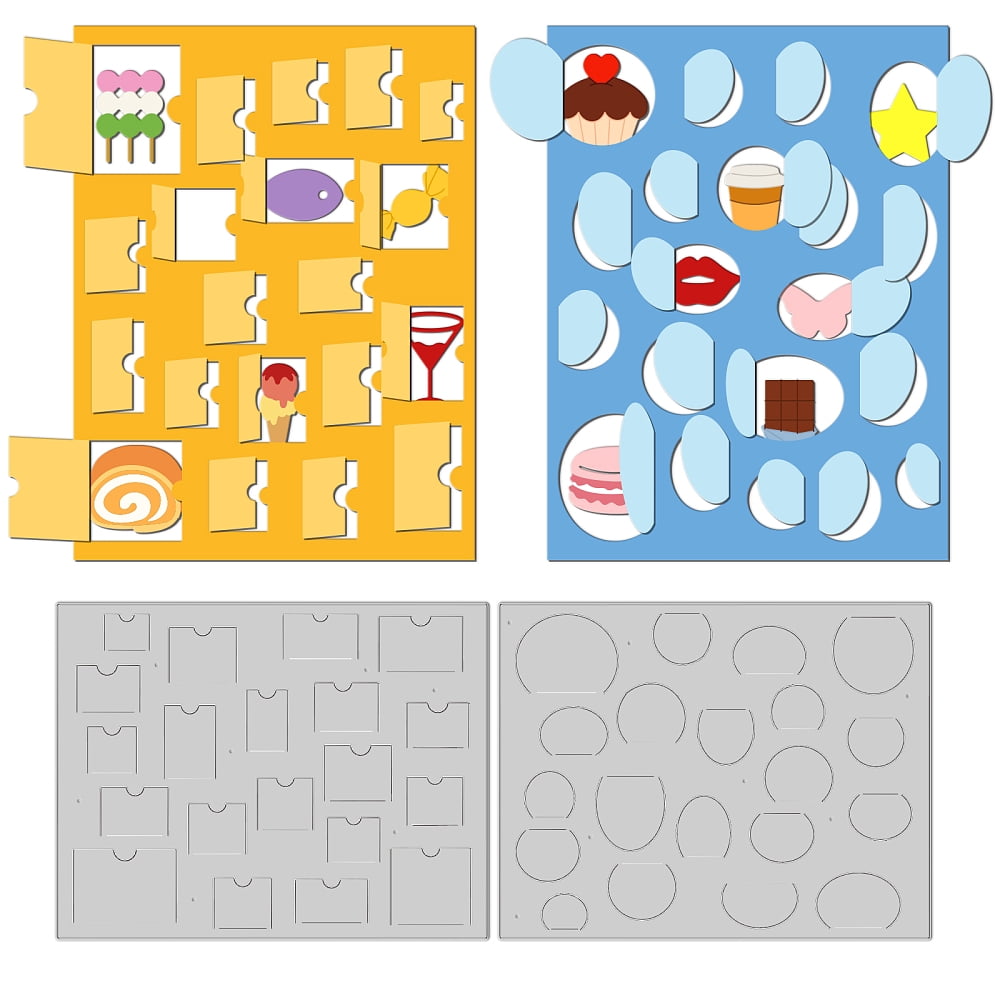 GLOBALAND 3D Peek-A-Boo Doors Cut Dies and Windows Cut Dies Like Fun ...