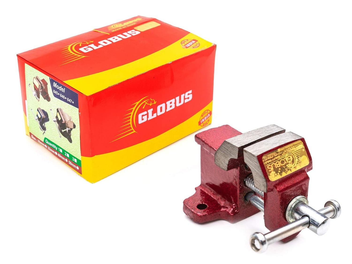 GLOBUS 404 Red Cast Iron Baby Vice 25mm Without Clamp - Walmart.com