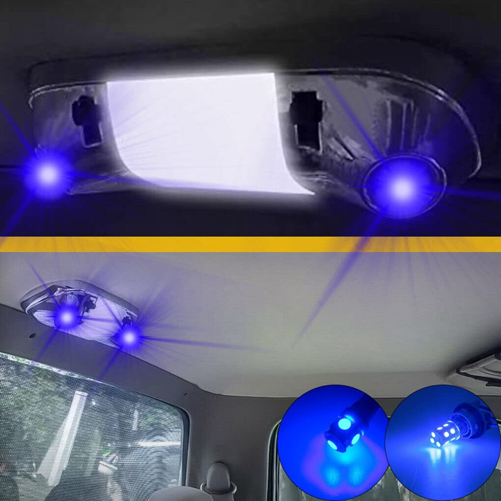 GLOFE 3Pcs Blue Interior Map Dome Light LED Bulbs Compatible with 1987 ...