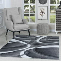 Glory Rugs Modern Area Rug Swirls Carpet Bedroom Living Room ...