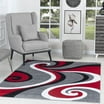 GLORY RUGS Modern Area Rug Swirls Carpet Bedroom Living Room ...