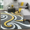 GLORY RUGS Modern Area Rug Swirls Carpet Bedroom Living Room ...