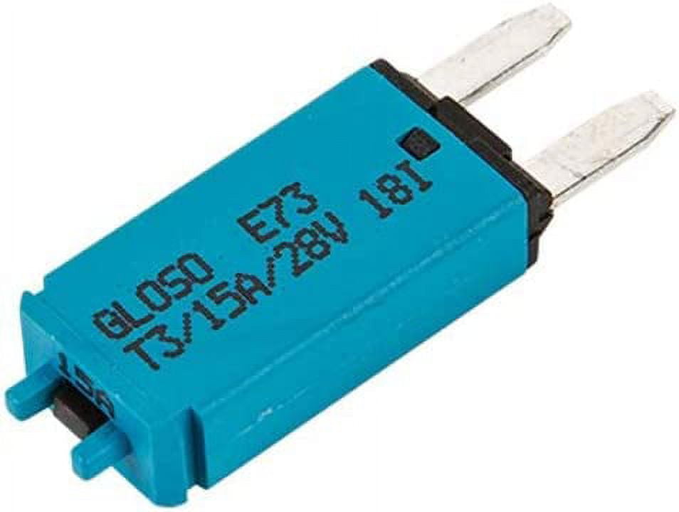 GLOSO E73 Mini ATM 15 Amp Circuit Breakers Manaul Reset (T3) - 1 Pack ...
