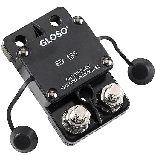 GLOSO E9A 135A Circuit Breaker, Surface Mount, 5/16" Side-by-Side Stud ...