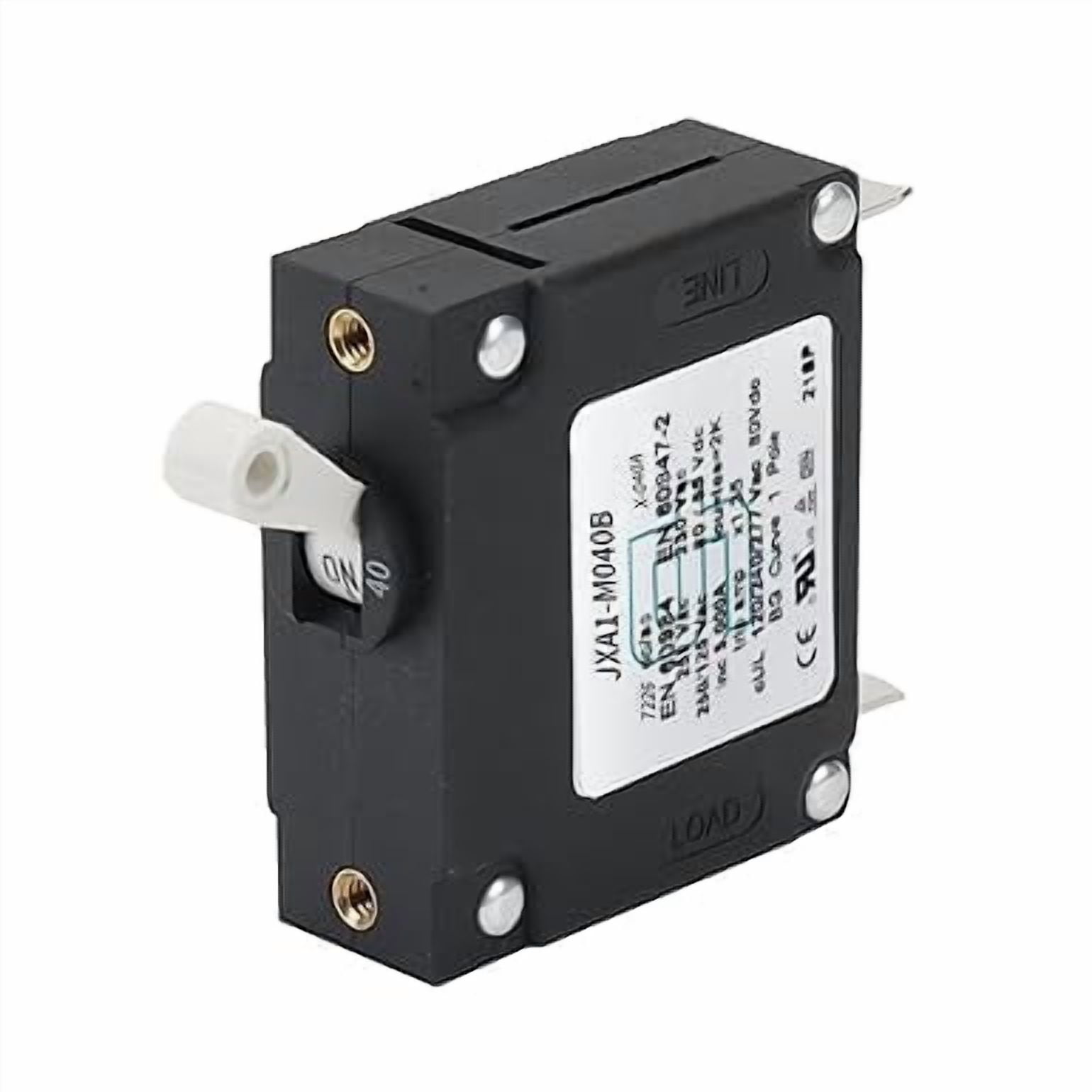 GLOSO J Type Hydraulic Magnetic 40A Circuit Breaker, White Toggle ...