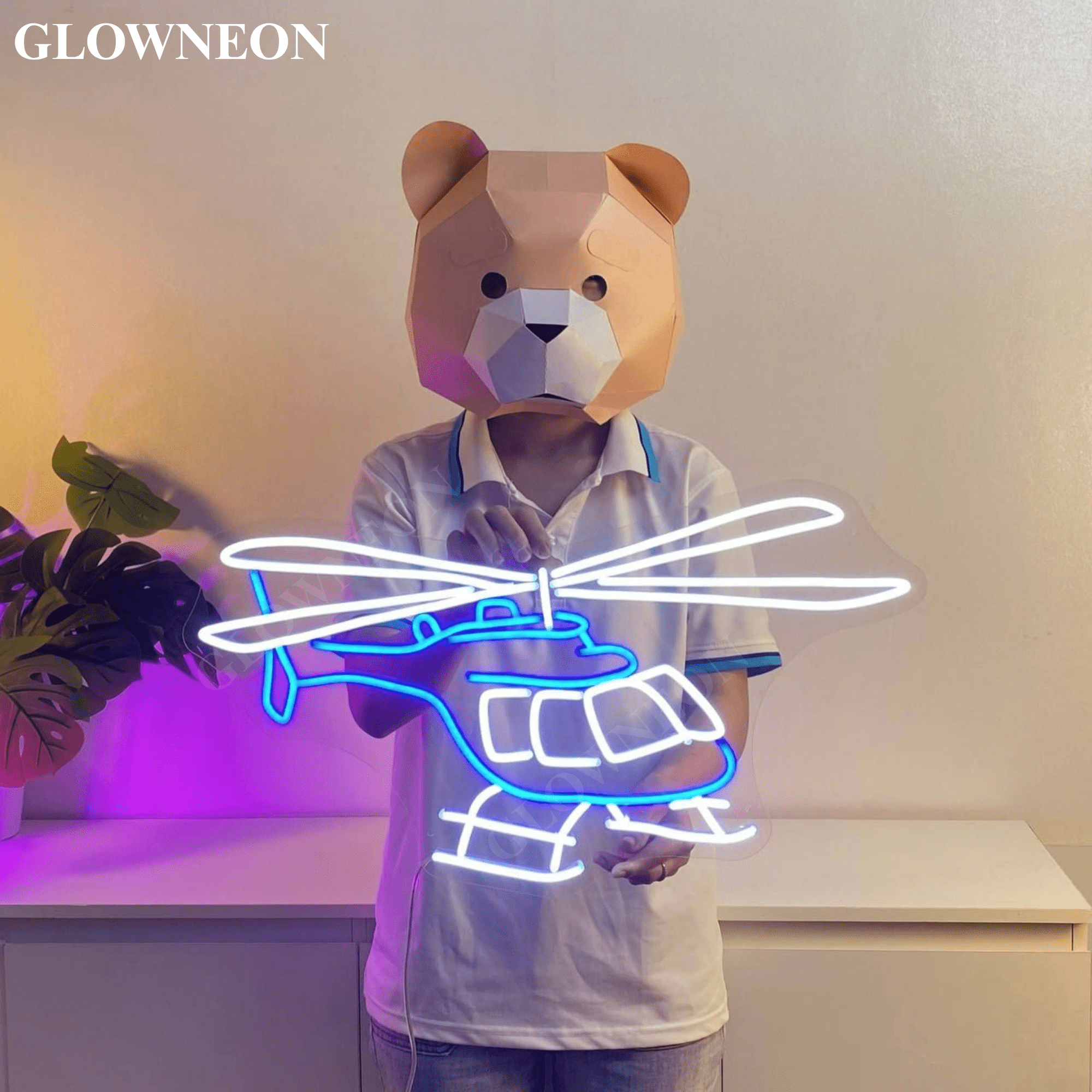 GLOWNEON Airplane Neon Sign, Airplane LED Wall Decor, Gift for Pilots ...