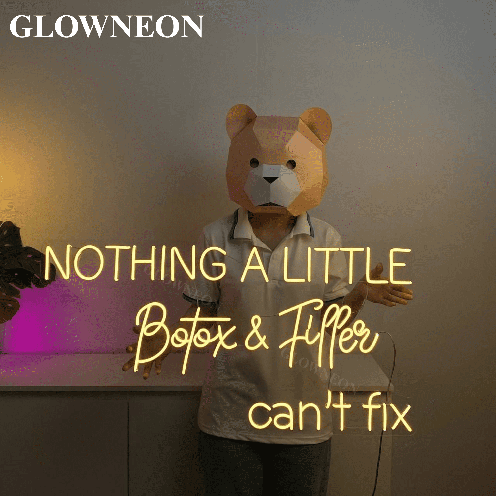 GLOWNEON Botox and Filler Neon Sign, LED Wall Art for Beauty and ...