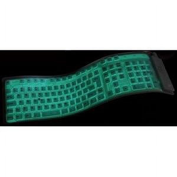 GLOWTYPE VIRTUALLY INDESTRUCTIB KEYB ILLUM SILICONE FLEX USB 109KEY ...