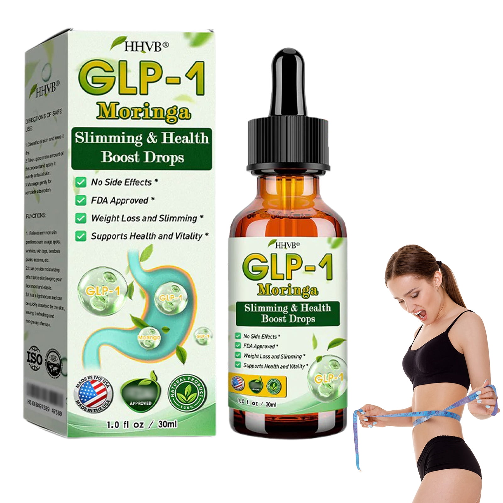 GLP-1 Moringa Drops Advanced Plant-Based Formula with Holistic Health ...