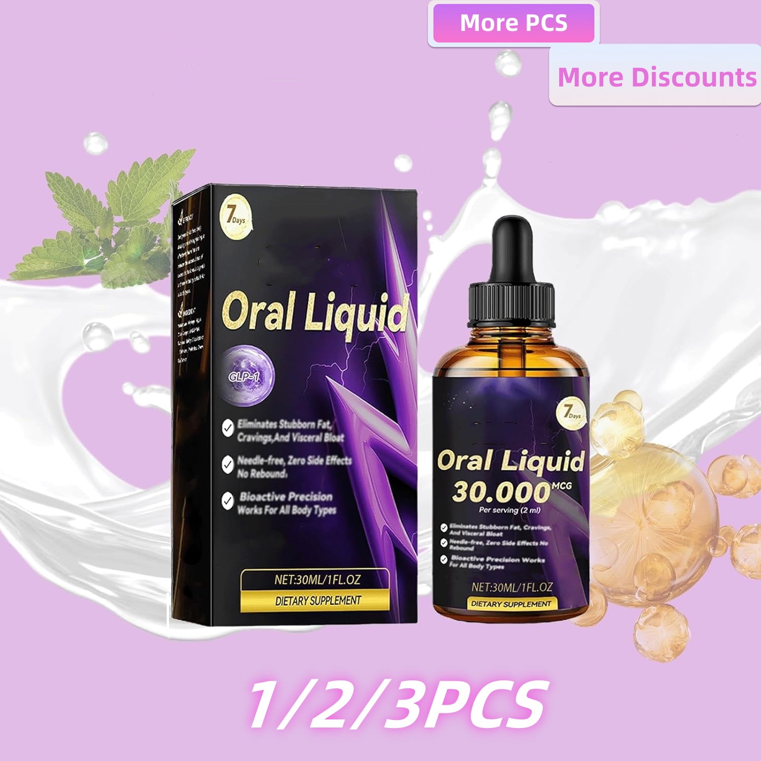 GLP-1 liquid, Professional GLP-1 Drops Effectively relieves burden ...