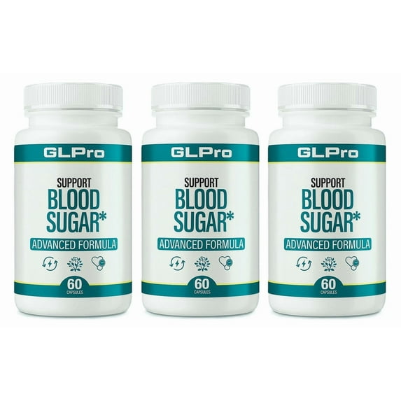 GLPro Blood Sugar Advanced Formula (3 Bottle Pack) - Walmart.com