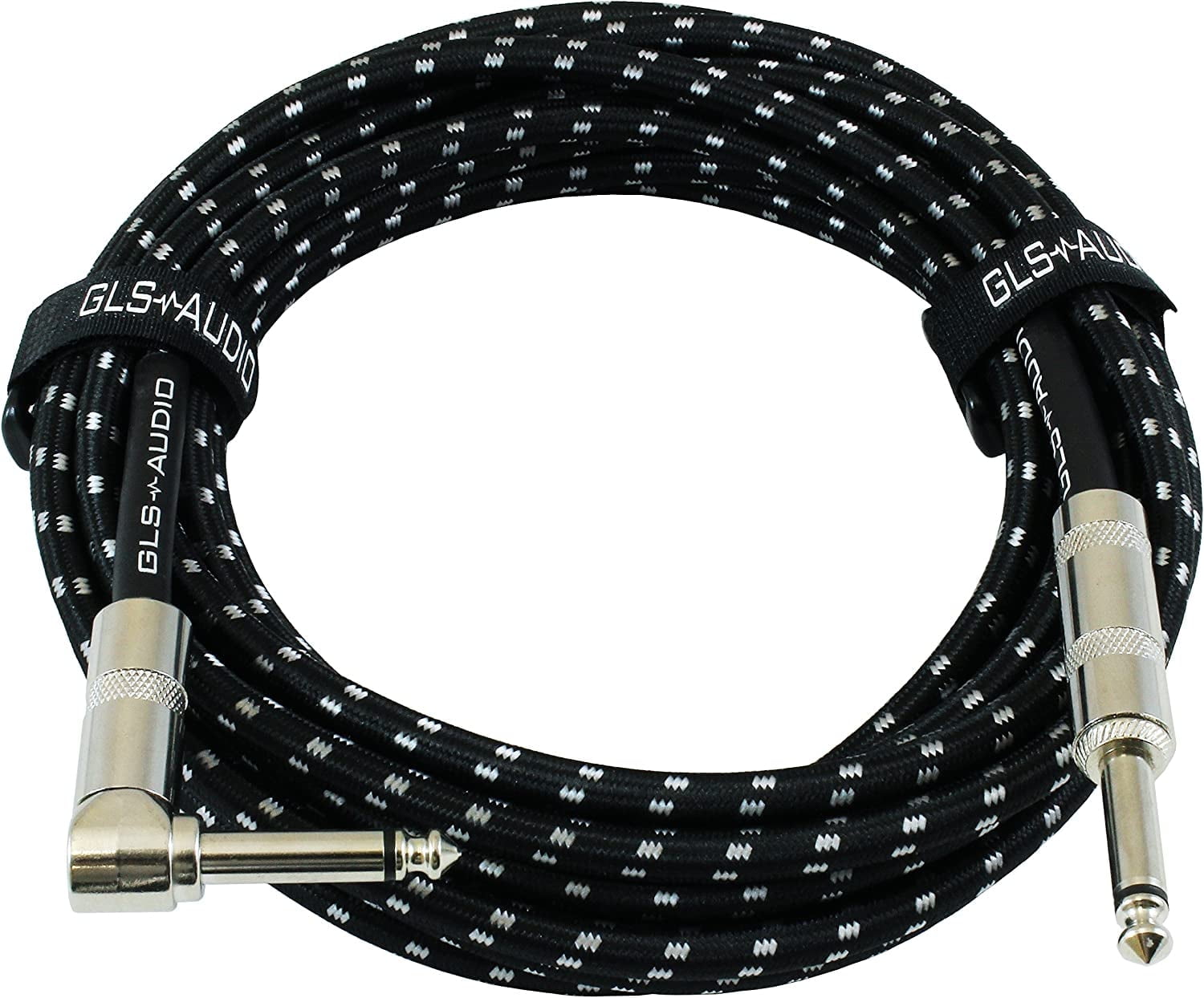 GLS Audio Instrument Cable-Amp Cord-Straight to Right Angle 1/4 "-Grey ...