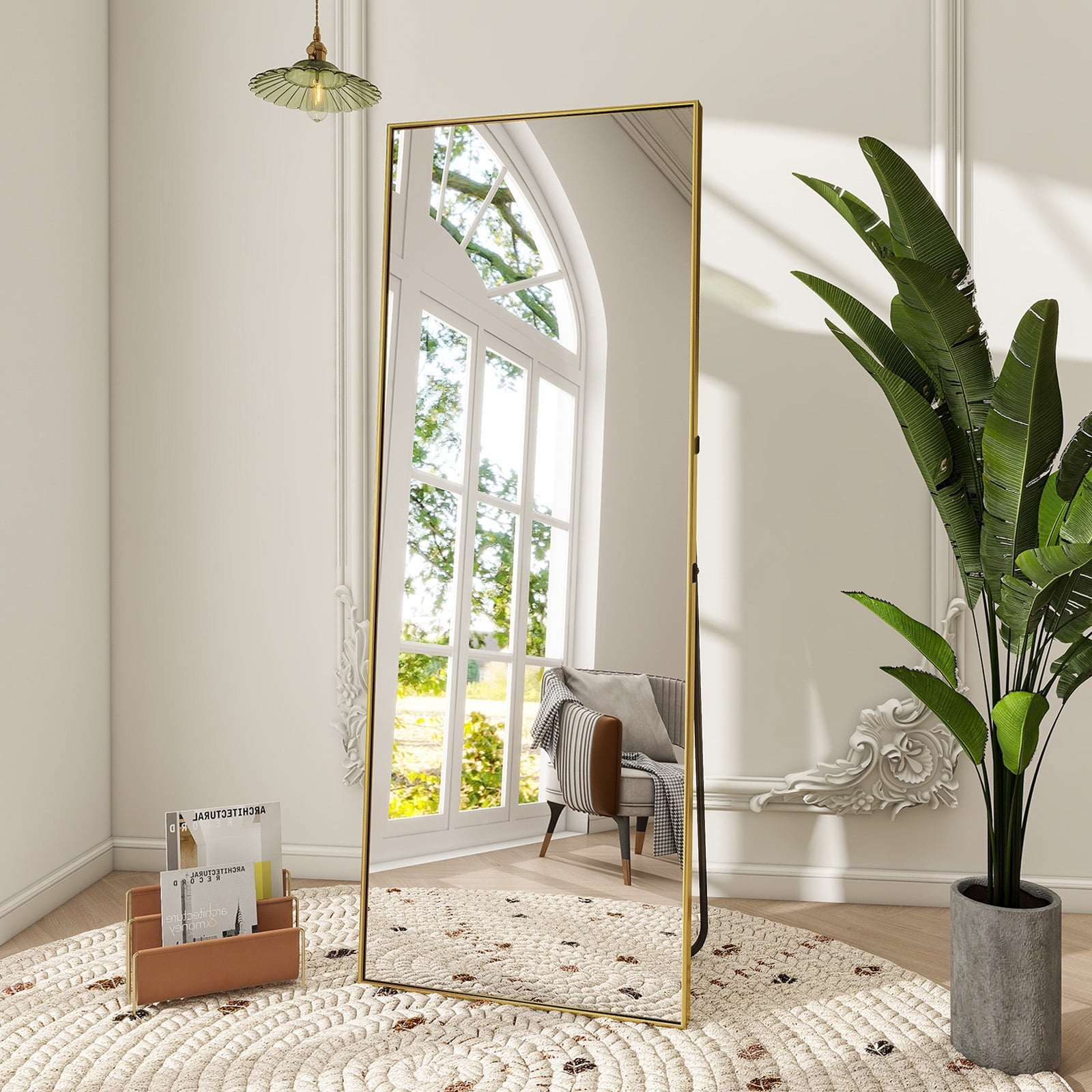 GLSL Length Mirror 58x18 Large Body Floor Mirrors Nepal | Ubuy