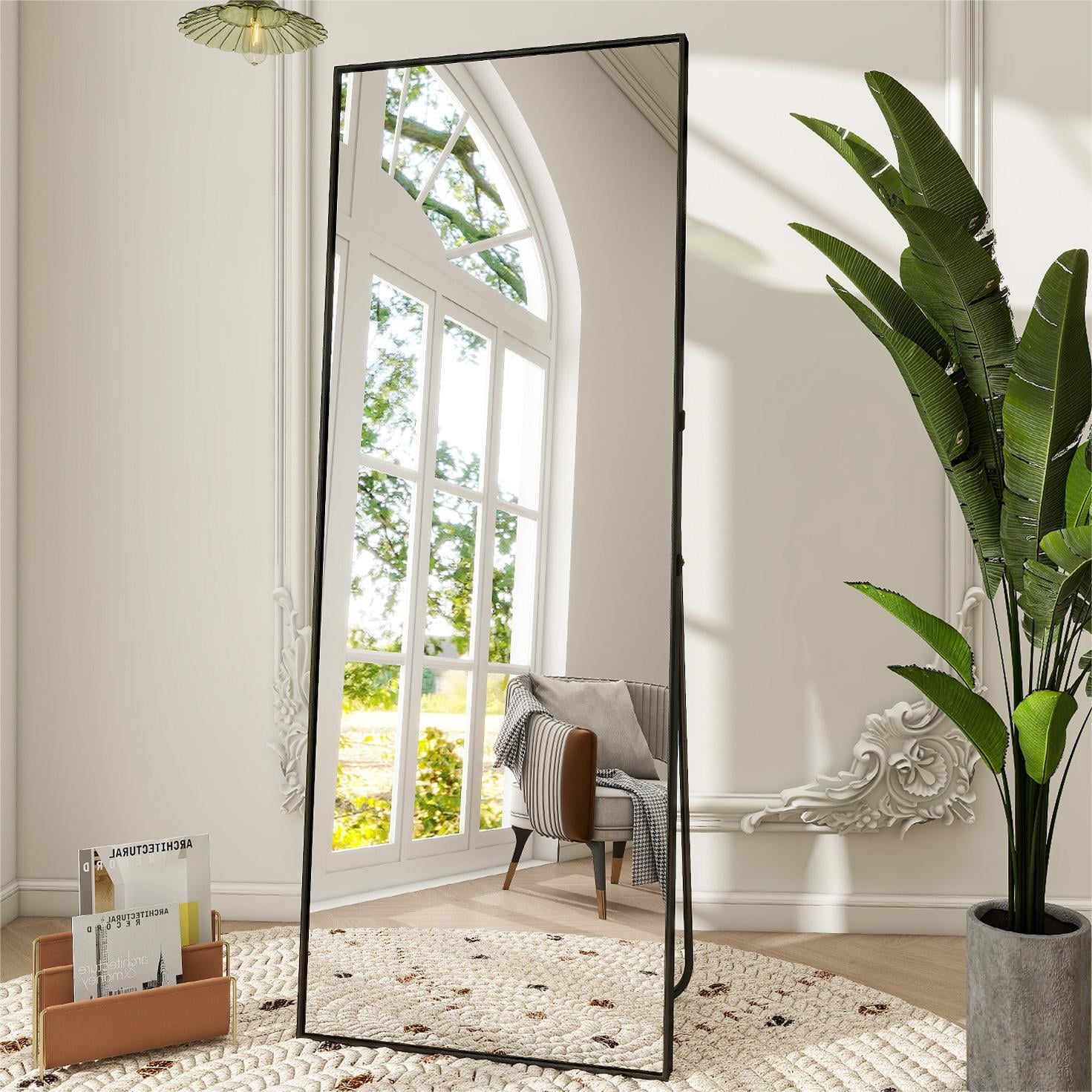 GLSLAND Full Length Mirror 63"x20" Large Body Floor Mirrors Standing ...