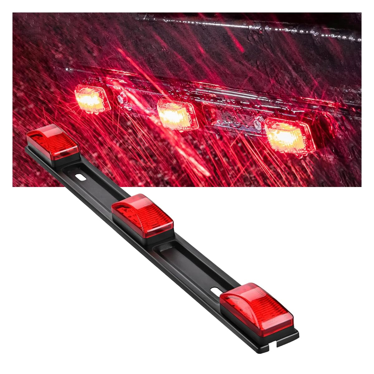 GLSOWEE Car Trailer Tail SSF20 Light Bar, 3-Light LED Gap ...
