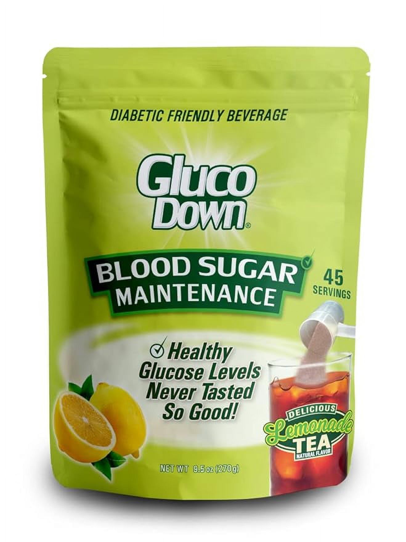 GLUCODOWN, Maintain Healthy Blood Sugar, Delicious Lemon Tea Mix ...