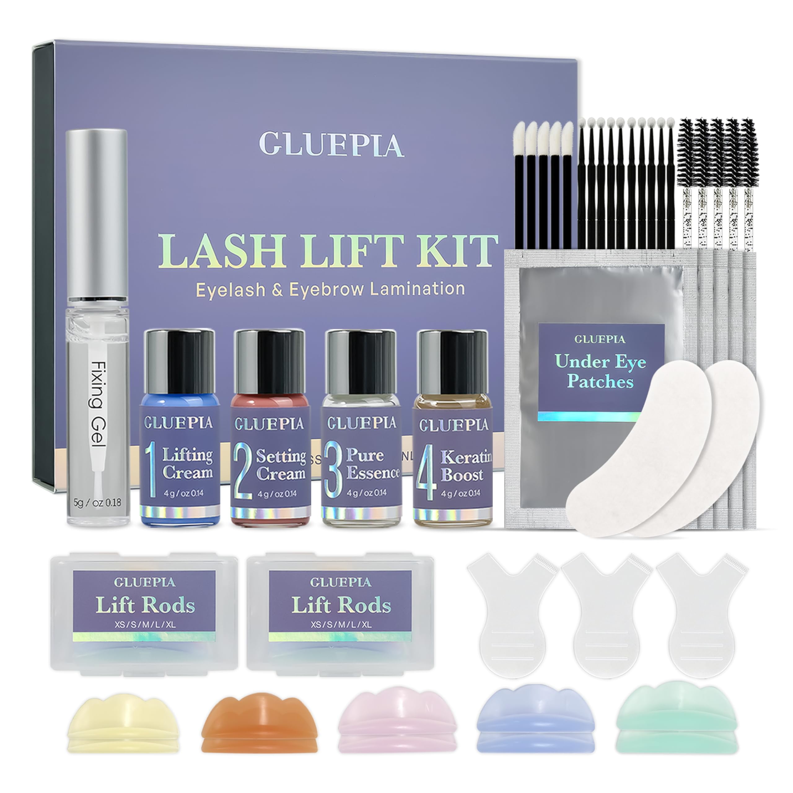 GLUEPIA Lash Lift Kit, Eyelash Perm Kit, Lifting Set, Lash Curling, All ...