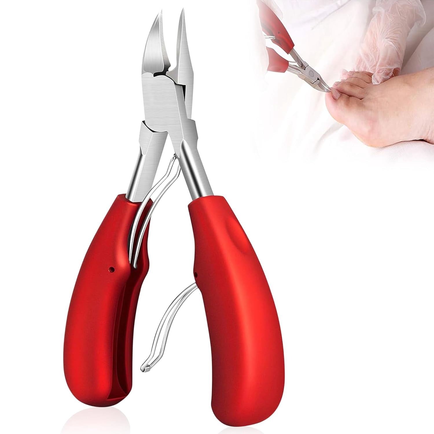 GLUN Toenail Clipper Nail Clipper for Toenails Fingernail Sharp Curved ...