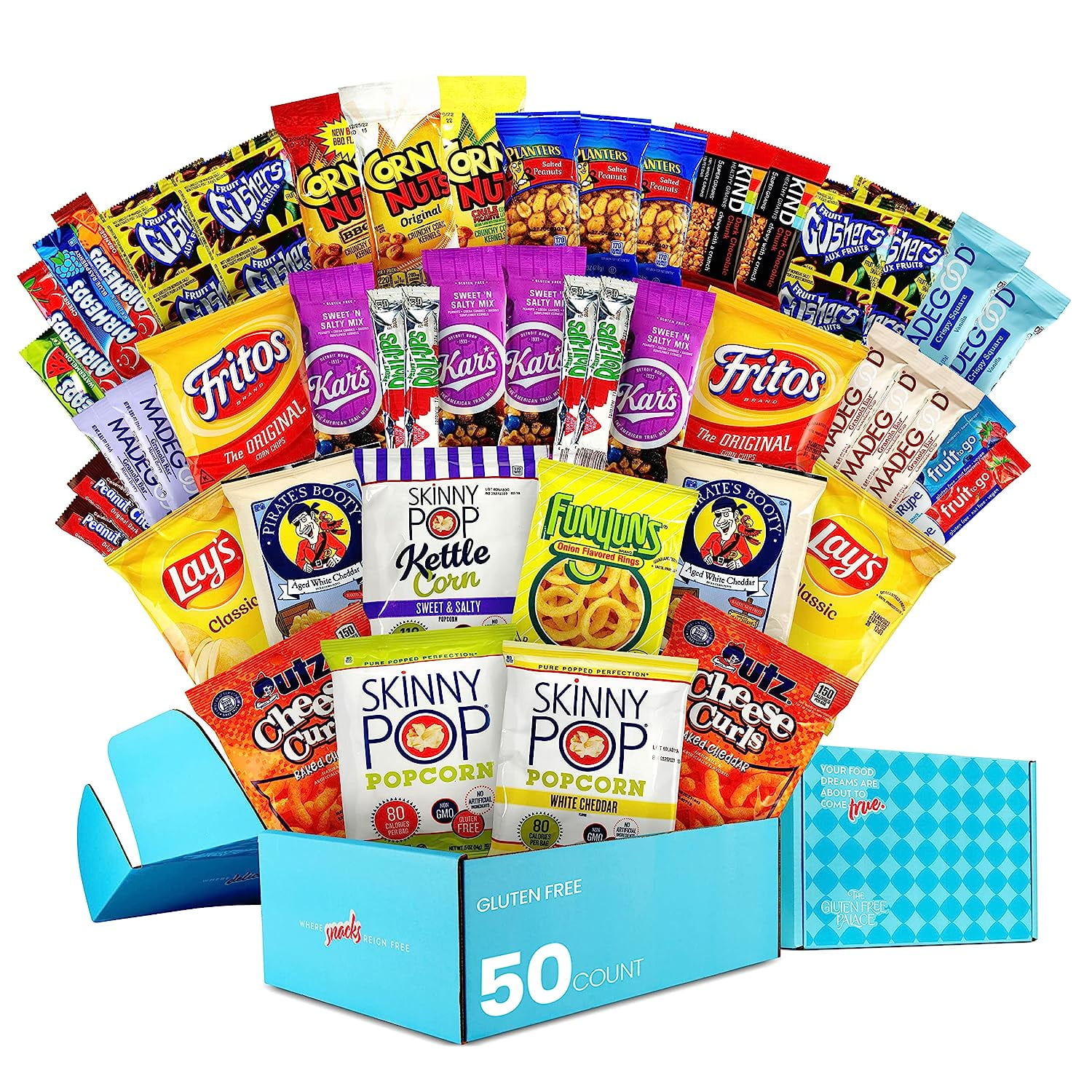 GLUTEN FREE Snack Box [50 Snacks] Healthy Snacks Variety Pack for ...