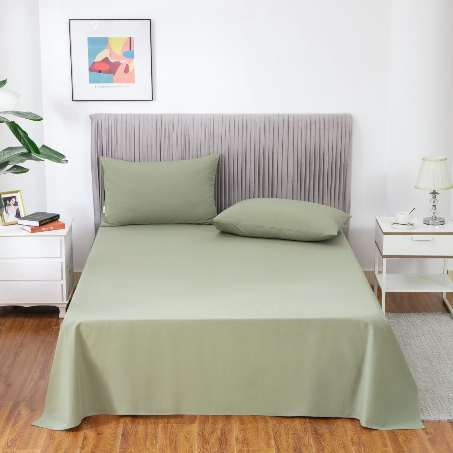 GLUYOHEY Grounding Flat Sheet Twin XL Size (66