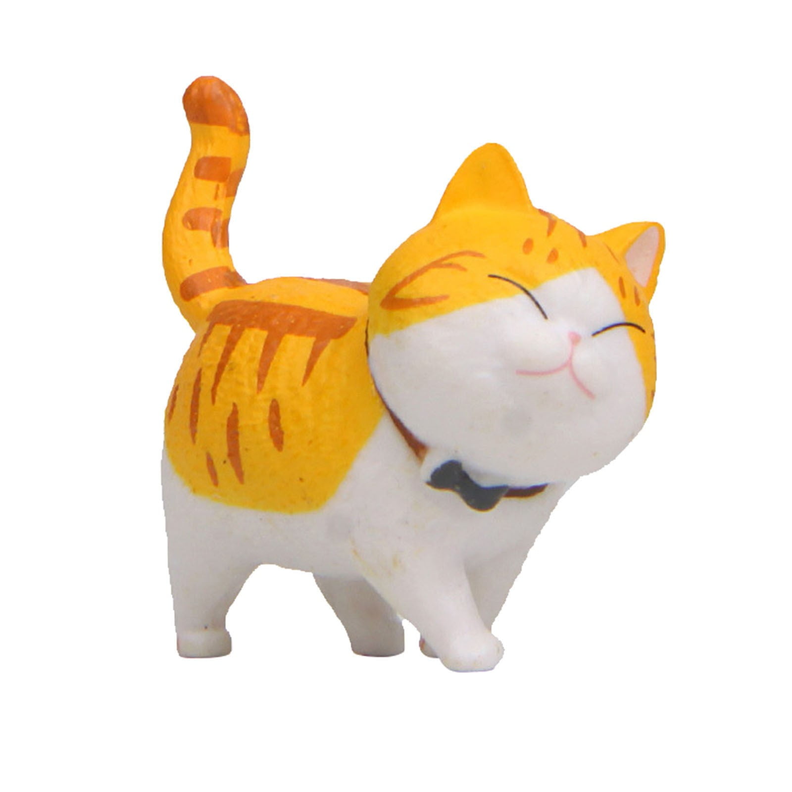 GLVSZ Desktop Ornament Cute Miniature Cats Figure Animal Cats ...