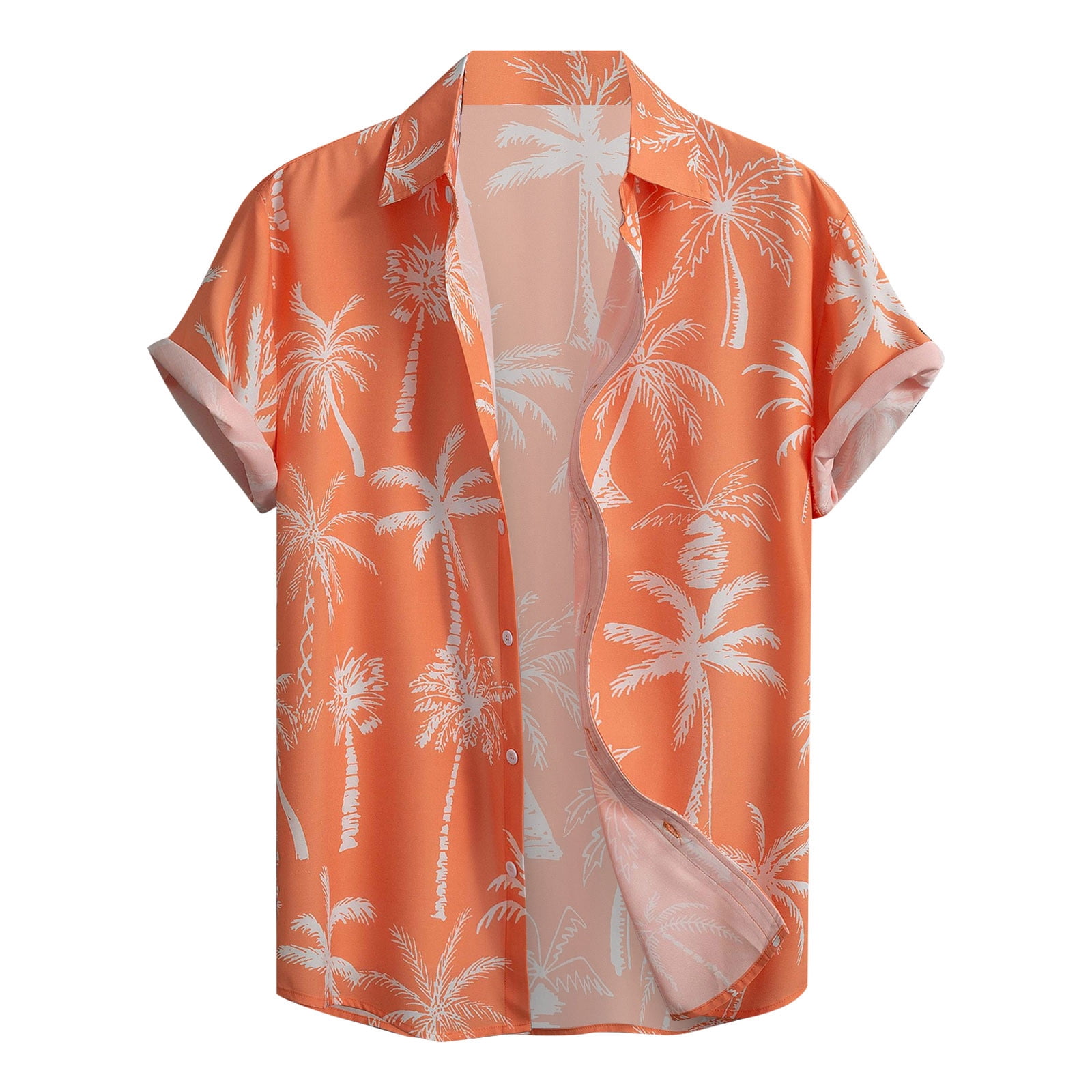 GLVSZ Men's Tropical Print Hawaiian Shirts 2024 Summer Short Sleeve ...