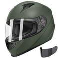 GLX GX11 Compact Motorcycle Helmet - Camo, Small - Full Face w/ Tinted ...