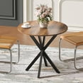 GLZ'HOME 31.5" Small Round Dining Table for 2-4, Round Kitchen Table ...
