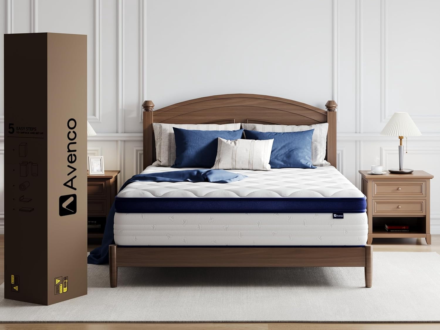 GLZ'HOME King Size Mattress,10 Inch King Mattresses in a Box with ...