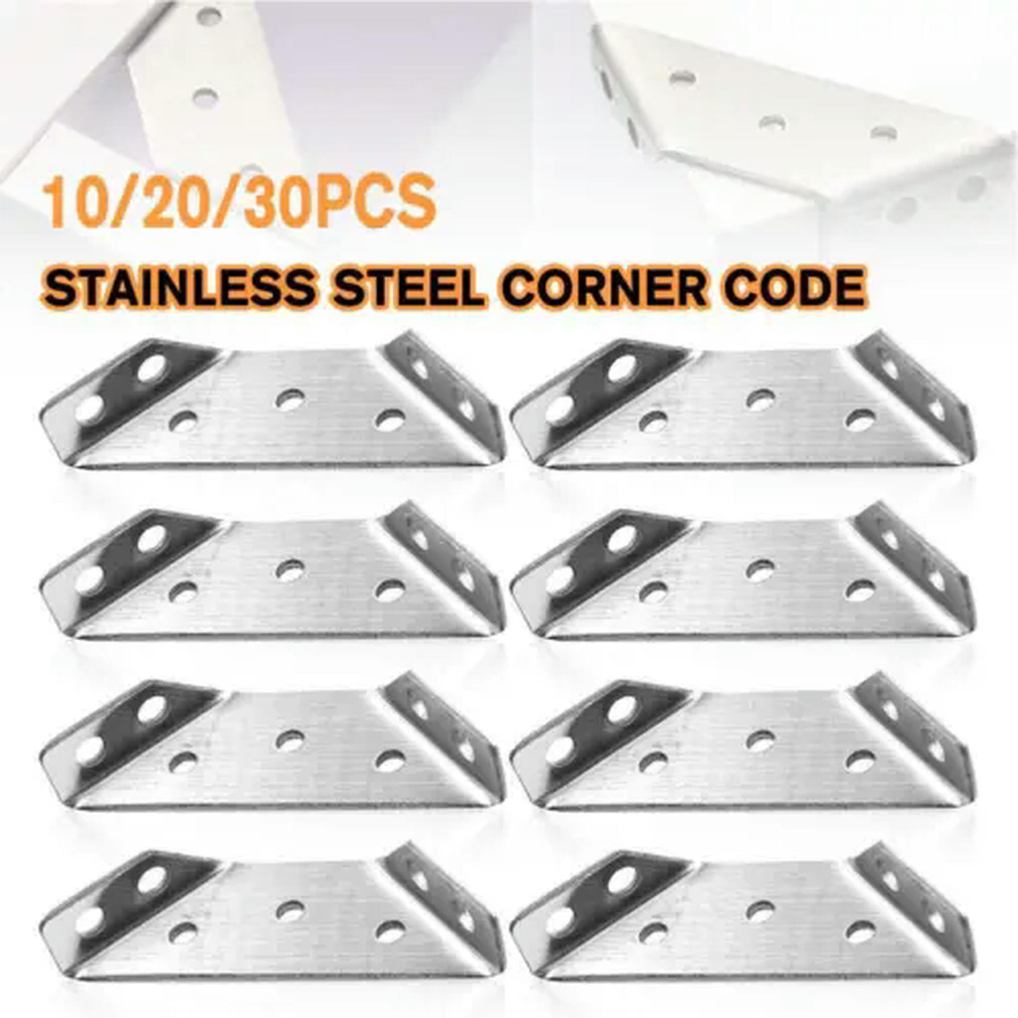 GLZMDL1 10/20/30PCS Furniture Corner Connector, Triangle Angle Fasten ...