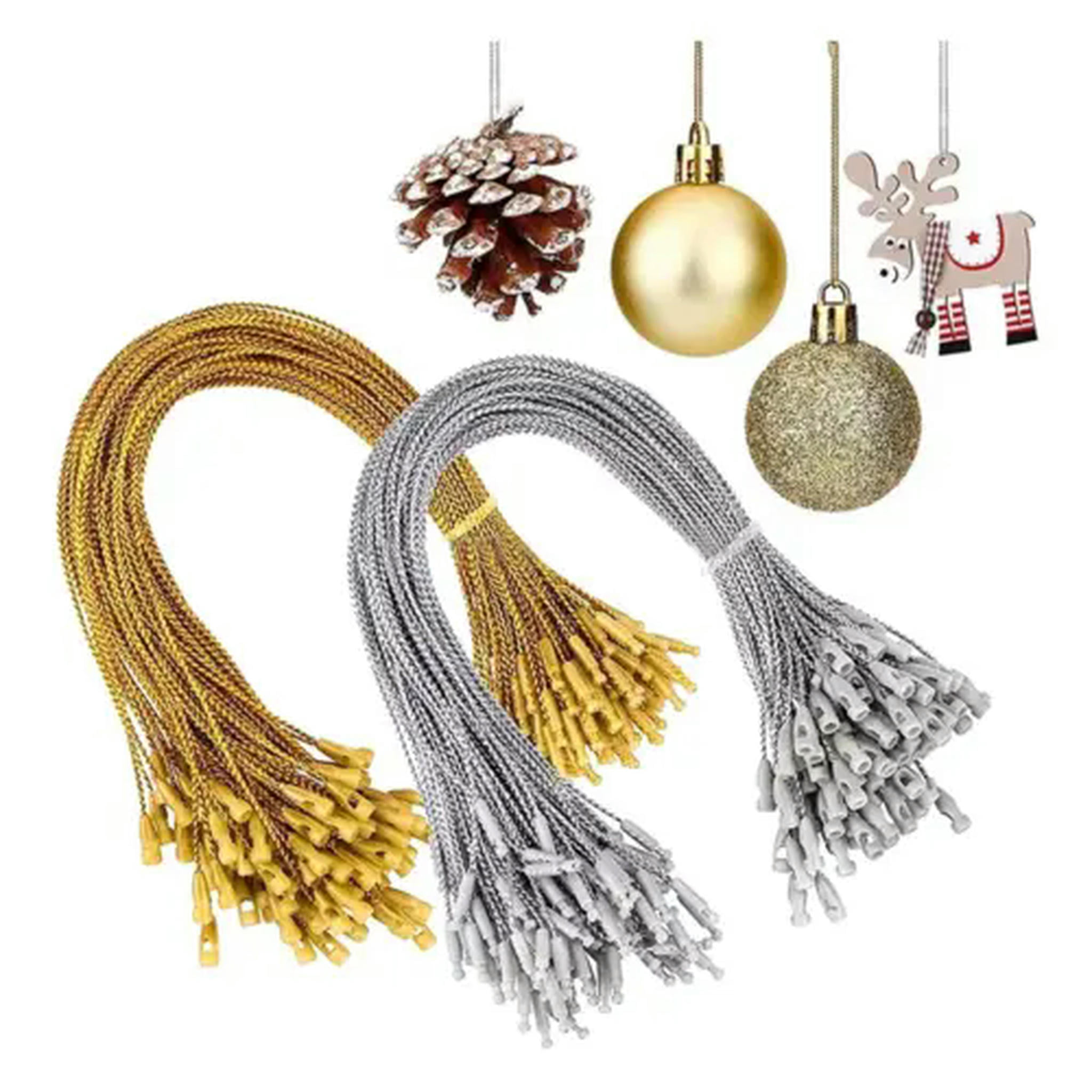 GLZMDL1 100pcs Christmas Ornament Hanger String Precut Hanging Ball ...