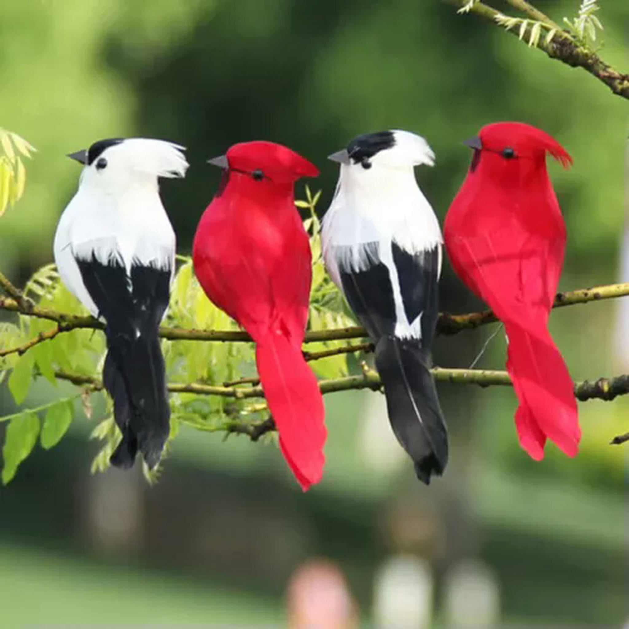 GLZMDL1 1Pcs Fake birds artificial feather foam doves wedding ...