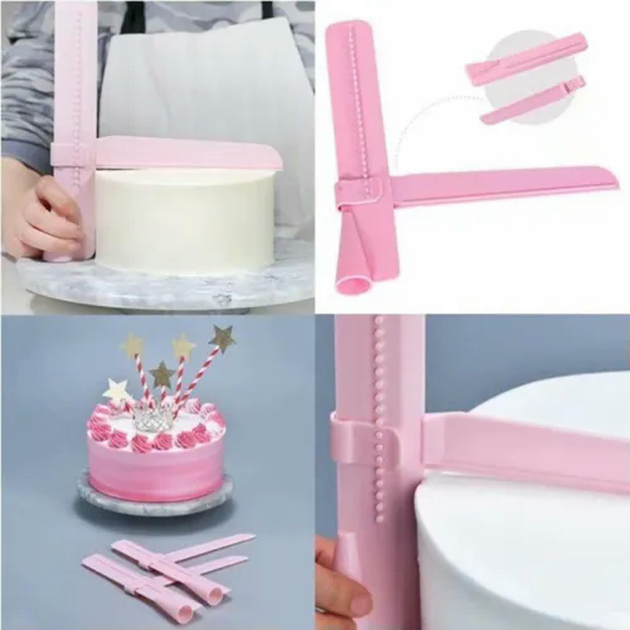 GLZMDL1 Cake Leveler Adjustable Cake Scraper Lcing Smoother Cake ...