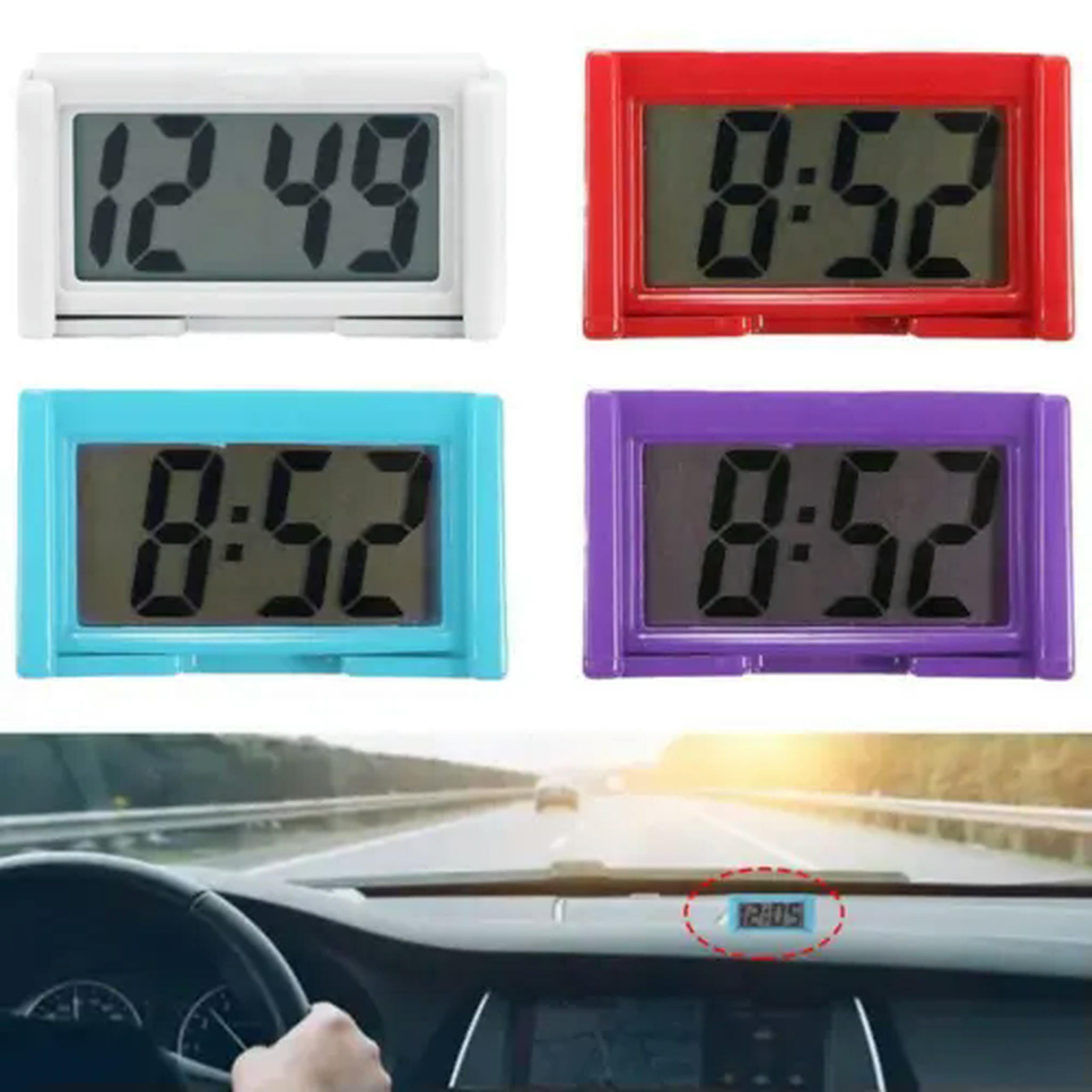 GLZMDL1 Car Dashboard Digital Clock - Vehicle AdhesiveClock LCD Time -C ...