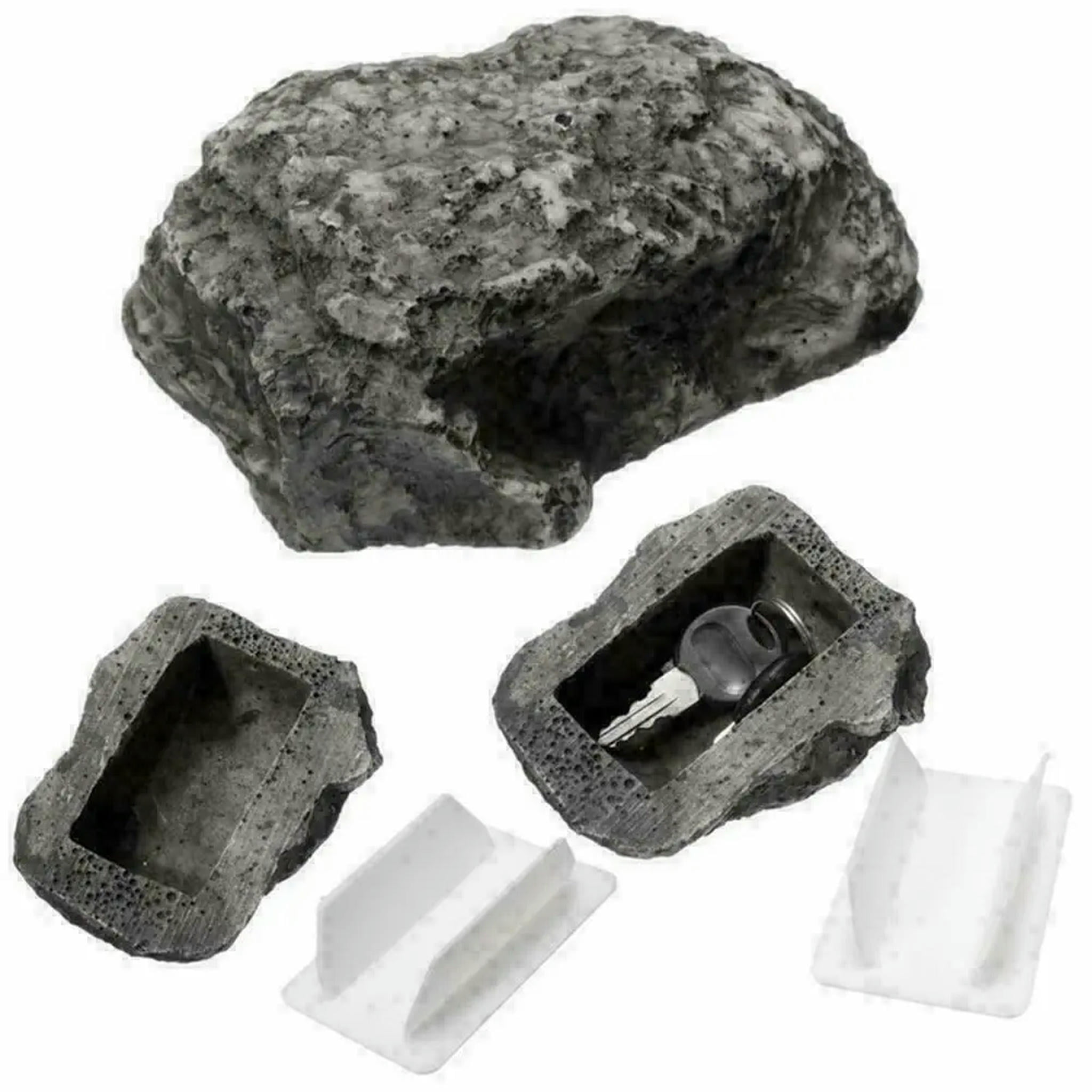 GLZMDL1 Fake Rock Key Holder Safe Realistic Outdoor Key-default ...