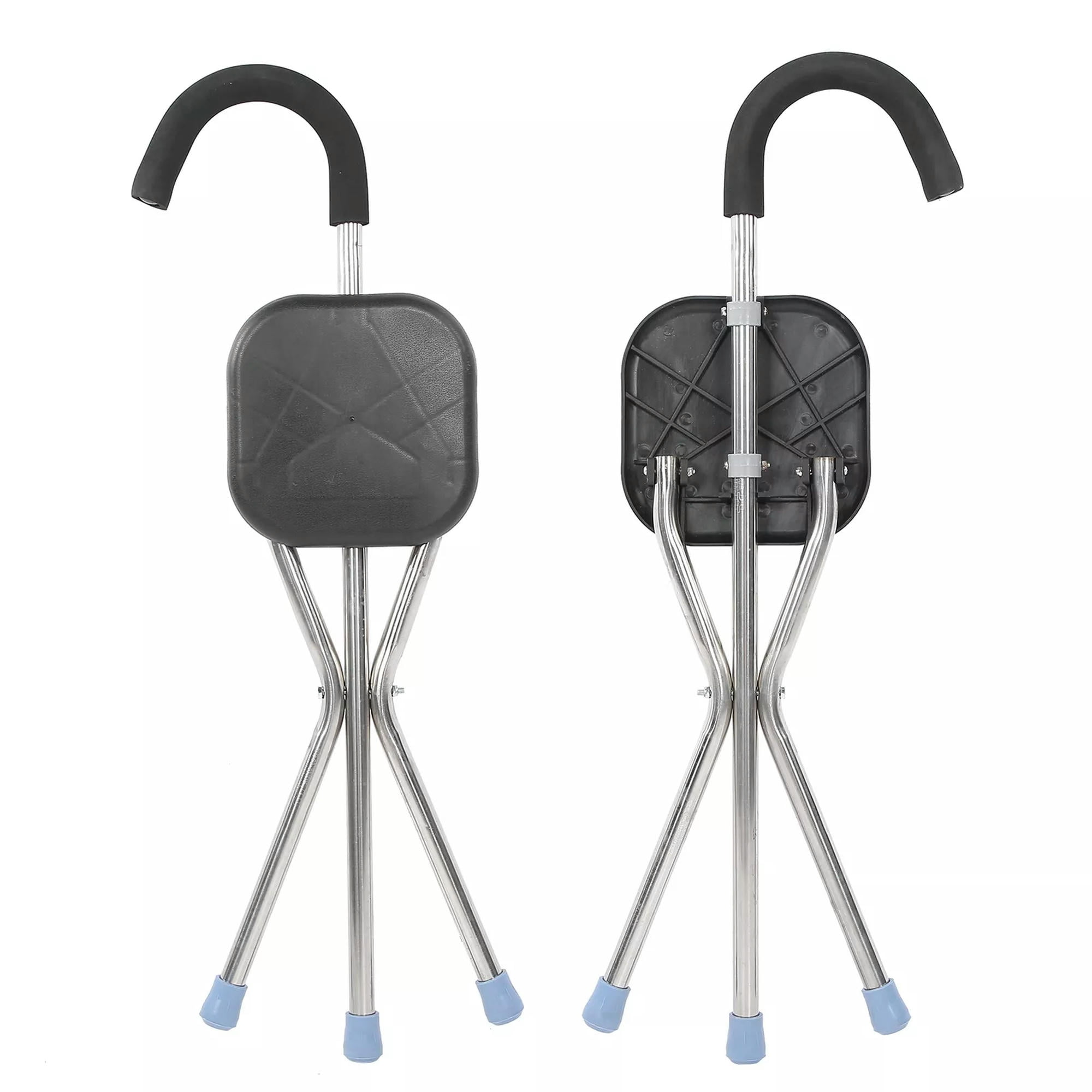 GLZMDL1 Folding Cane Stool Portable Walking Stick Chair Elderly Crutch ...