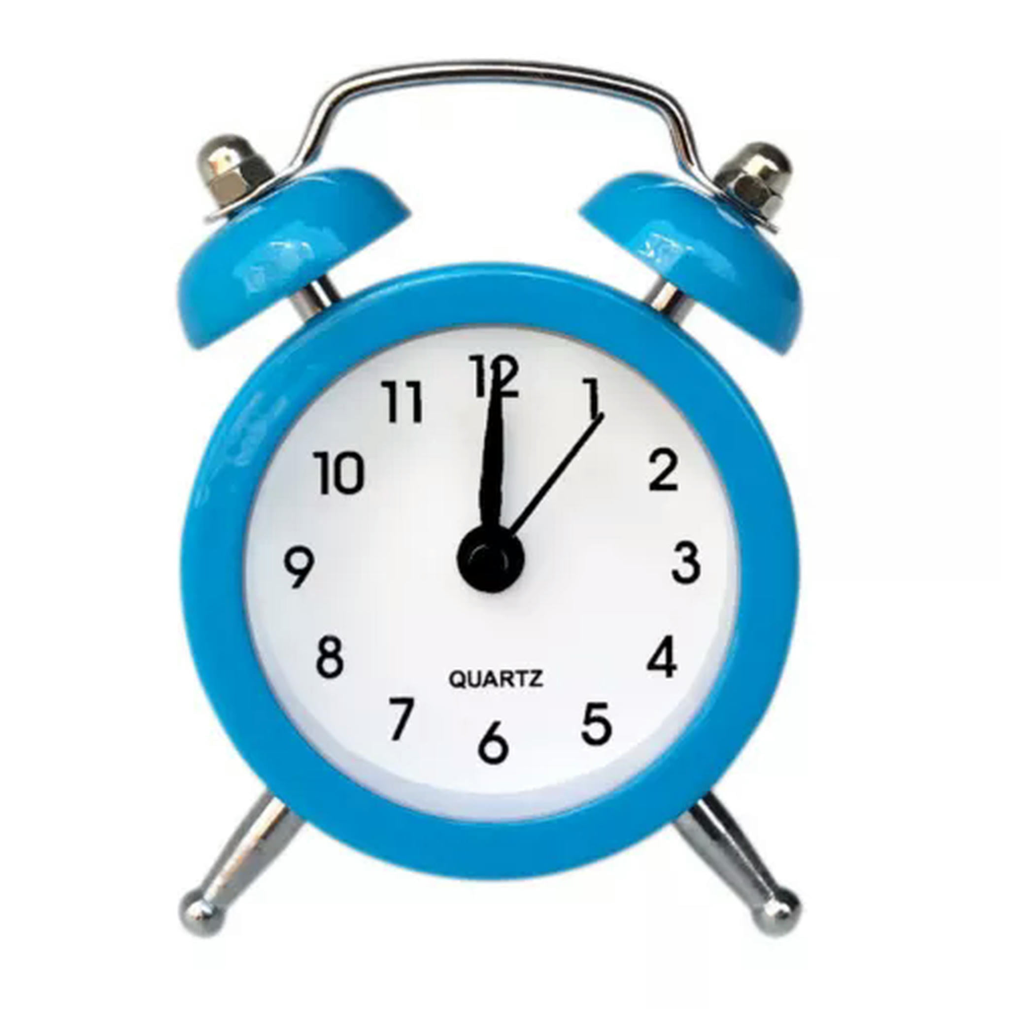 GLZMDL1 Mini Metal Twin Bell Alarm Clock Loud Clocks Bedside Analogue ...