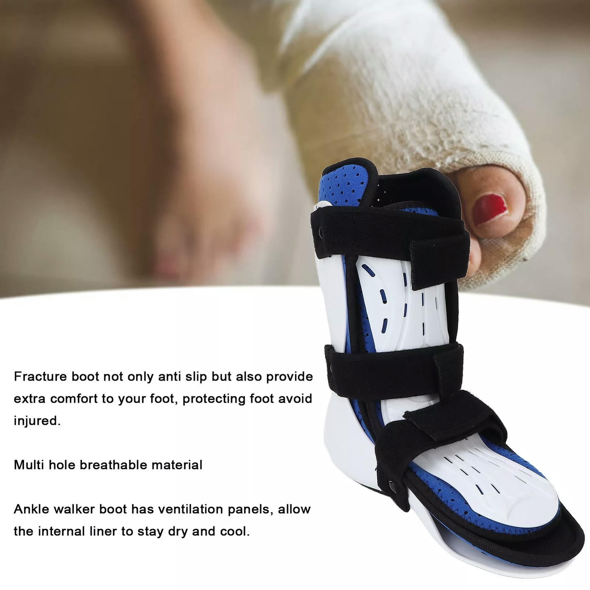 GLZMDL1 (Right Foot L)Fracture Boot Short Ankle Foot Drop Brace ...