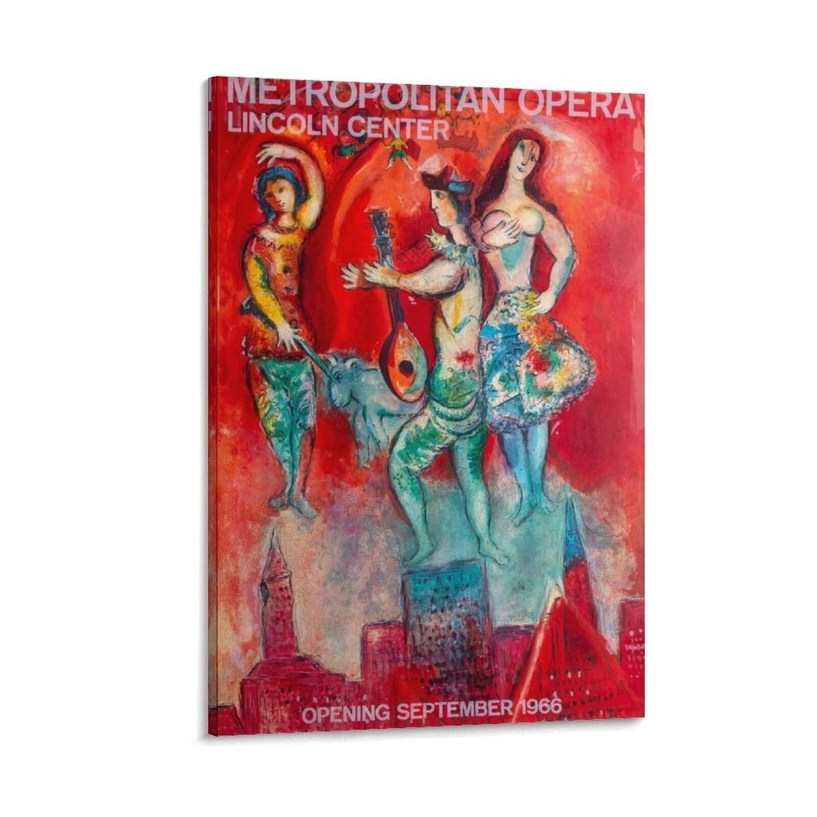GLiget Marc Chagall - Carmen Metropolitan Opera Poster Canvas Art ...