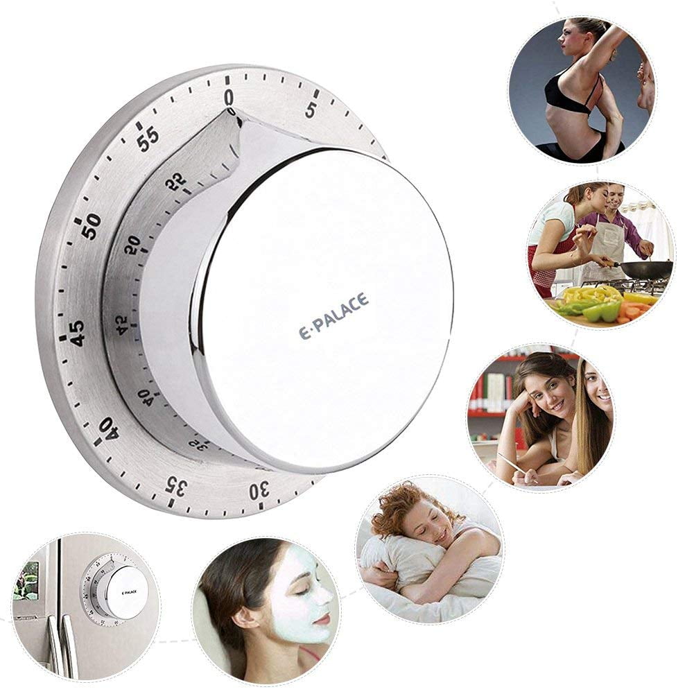 GLiving Kitchen Timer, Cooking Timer Clock with Alarm Magnetic Backing ...