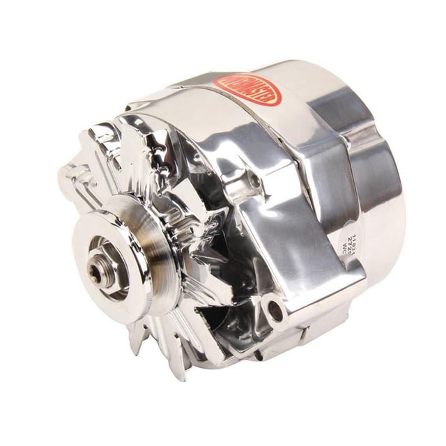 GM 12SI 150 Amp Polished Alternator & Chrome Upper Bracket - Walmart ...