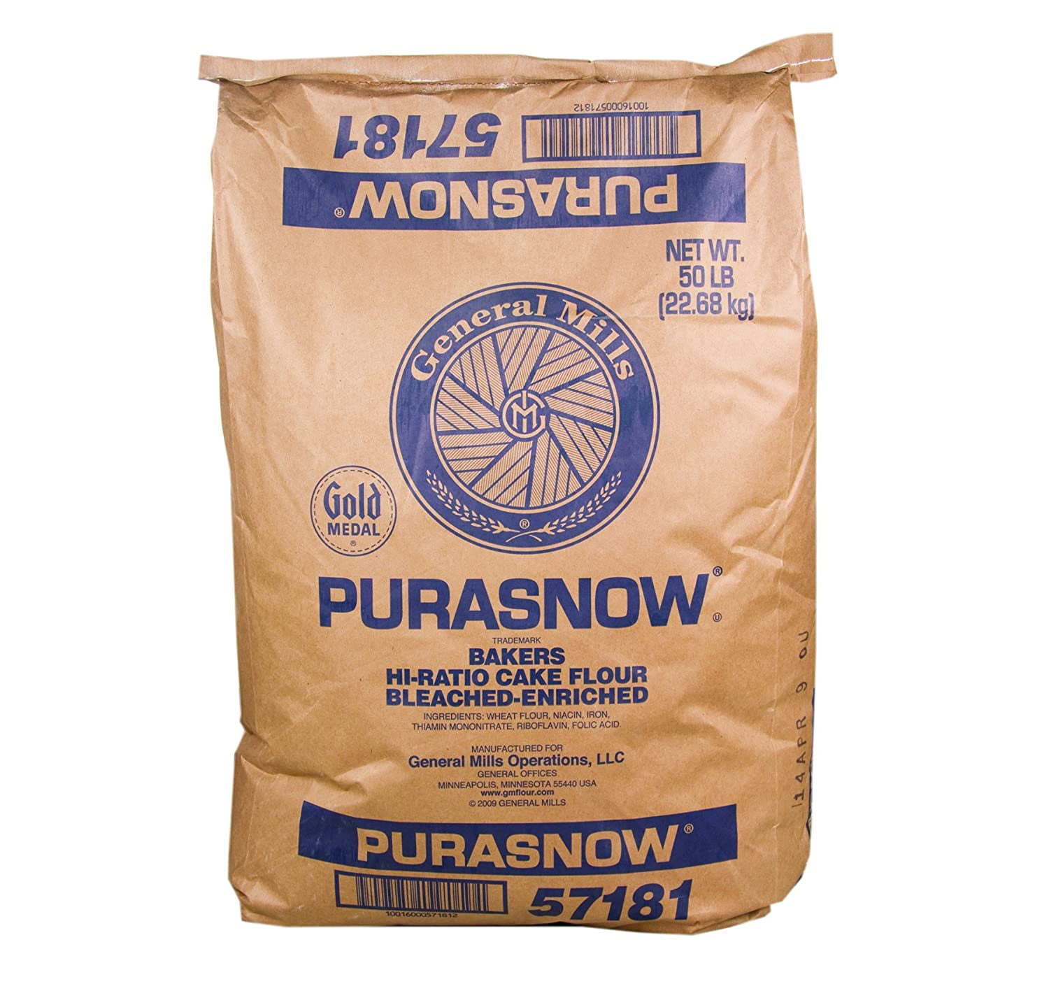 GM - 51061 Pure as Snow Cake Flour 50 lbs. - Walmart.com