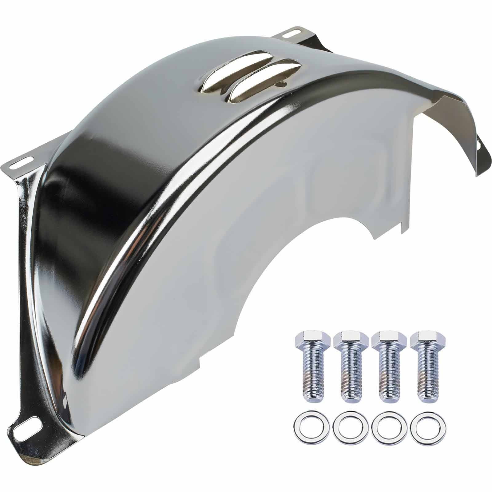 GM 700R4 Flexplate/Flywheel Dust Cover and Bolts, Made from Chrome ...