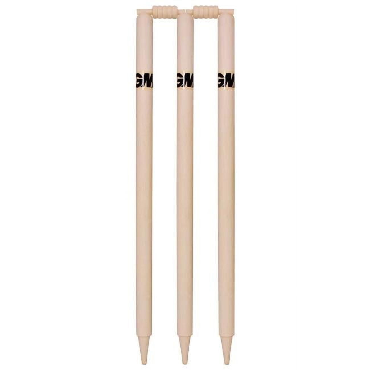 GM 1602331 Adult Bleached & Polished Cricket Stumps Set - Walmart.com