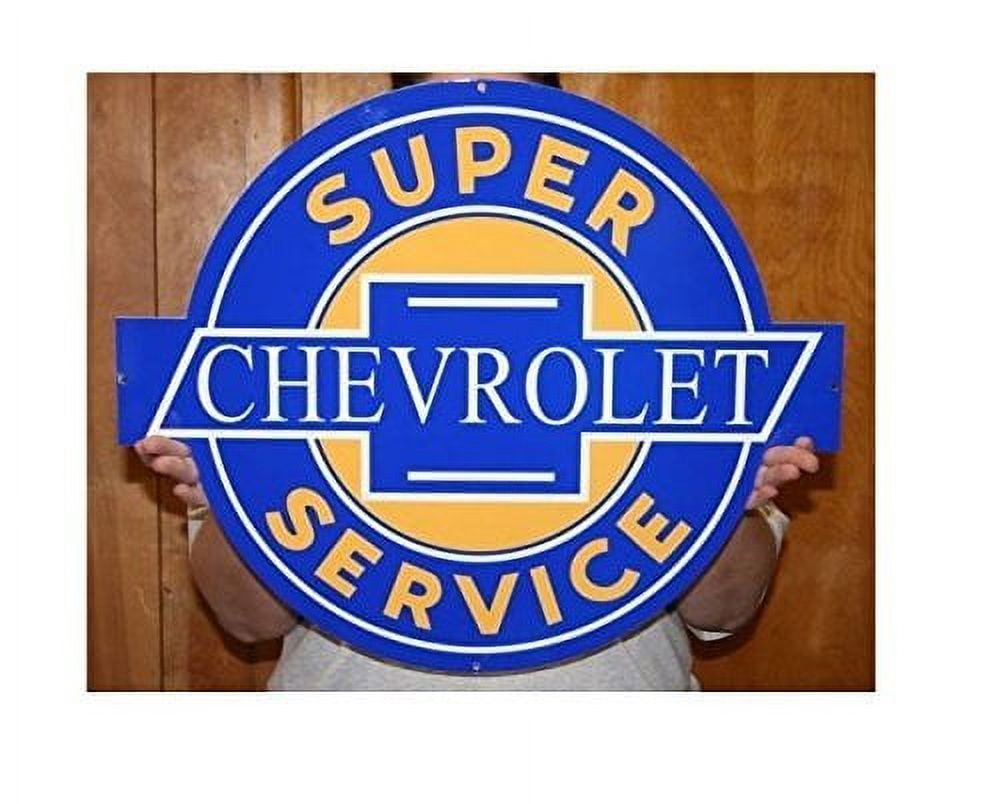 GM CHEVROLET Chevy Super Service 23" 19" Metal Sign - Walmart.com