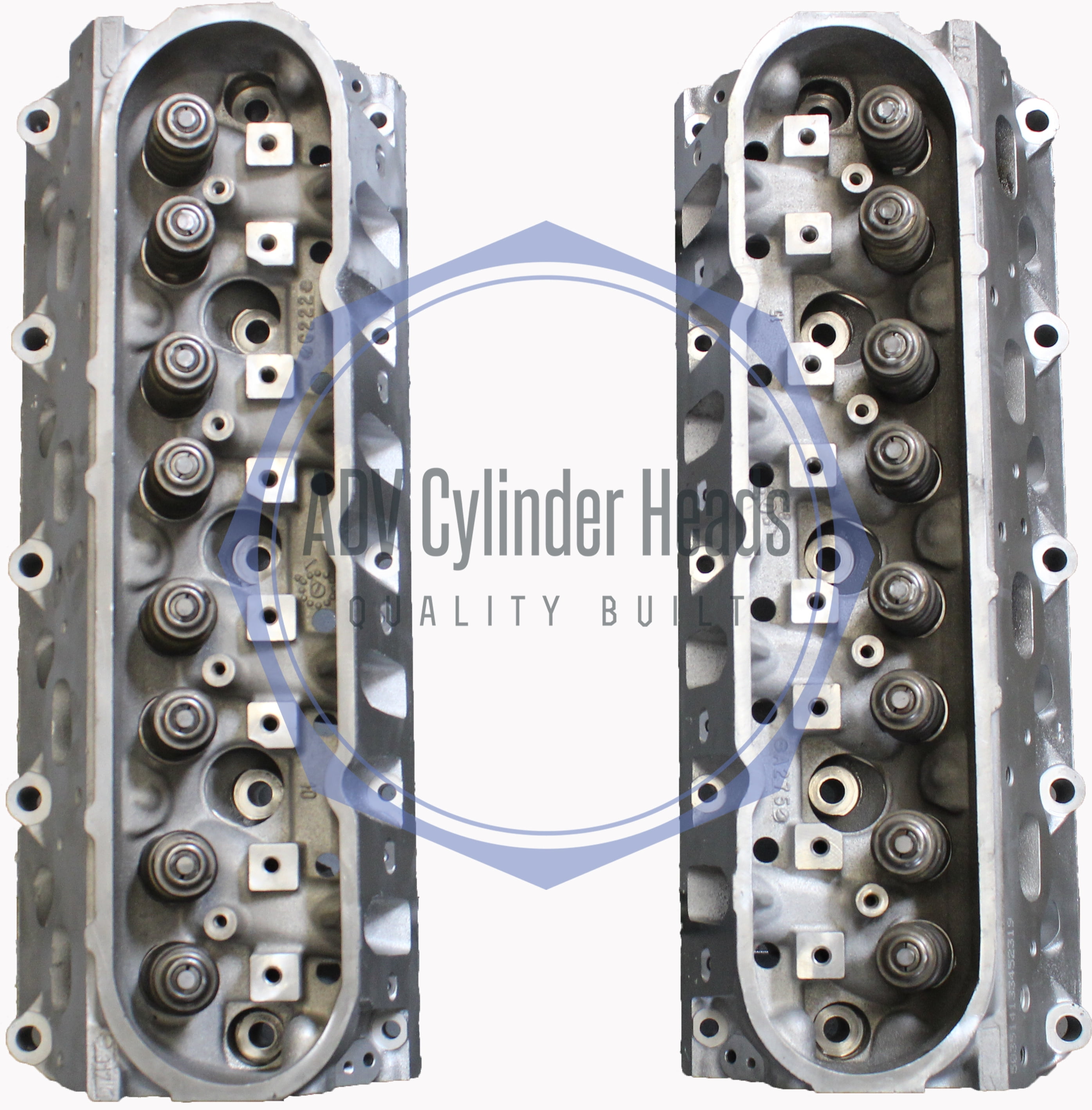 GM Chevy Cylinder Heads PAIR Cast #317 SILVERADO SUBURBAN HUMMER YUKON ...