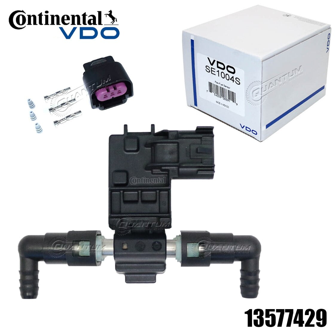 GM Continental VDO Flex Fuel Sensor E85 13577429, + AN/Barbed Fittings ...