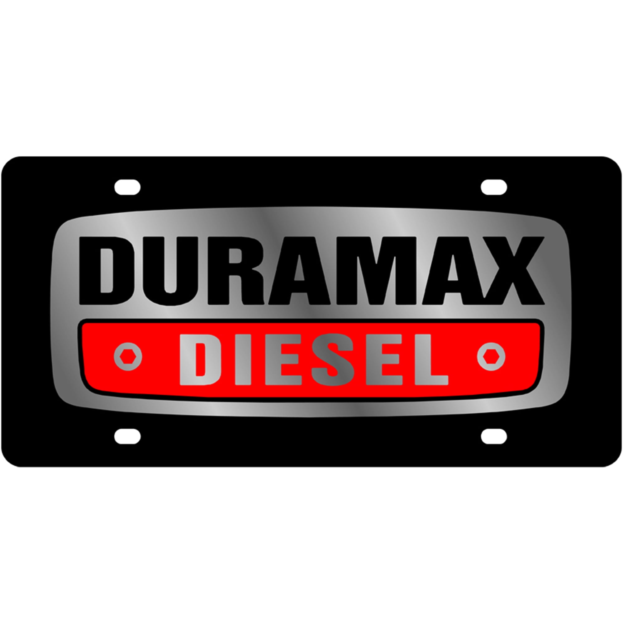 GM Duramax Diesel Logo License Plate (Black) - Walmart.com