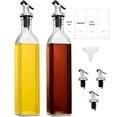 GM GMISUN Glass Olive Oil and Vinegar Dispenser Bottles for Kitchen ...