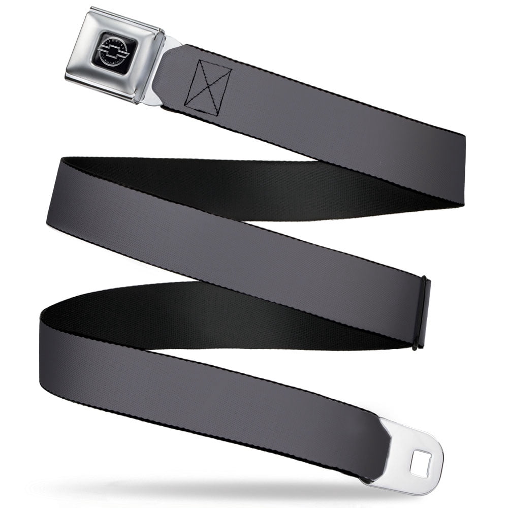 GM General Motors Belt, Seatbelt Buckle Belt, Chevy Logo Charcoal, 34 ...